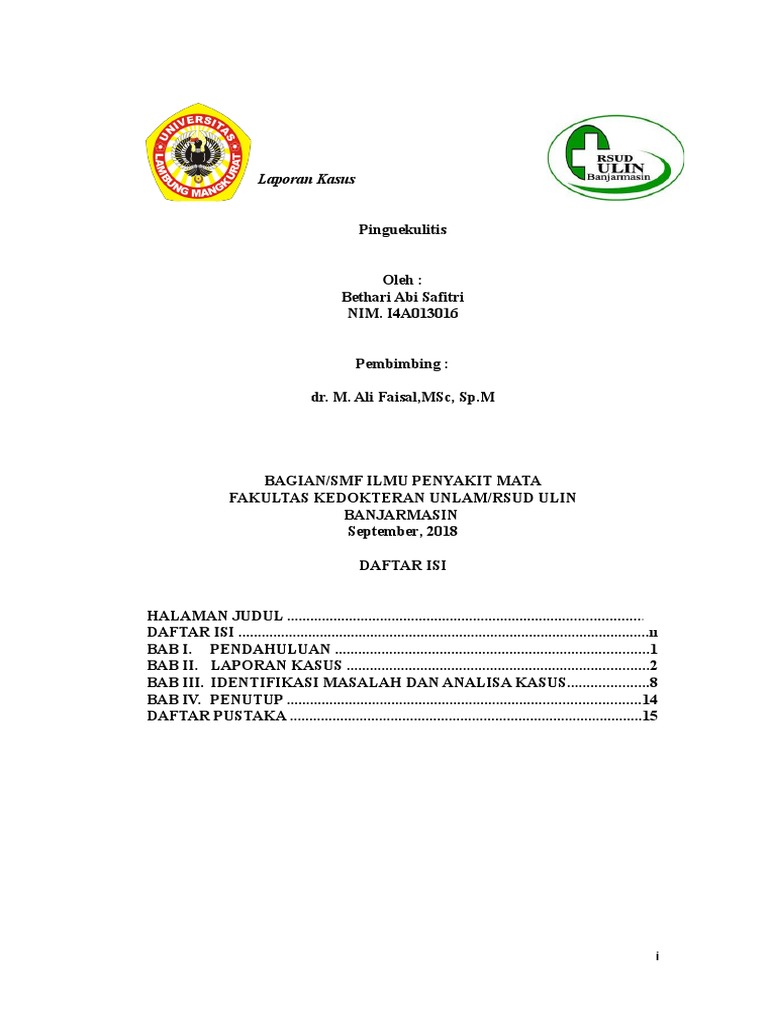 Lapsus Mata Pingueculitis | PDF