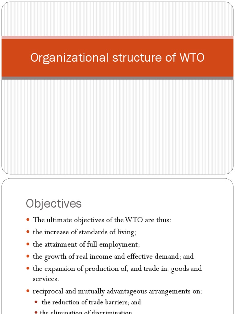 WTO Organsational Structure | PDF | World Trade Organization ...