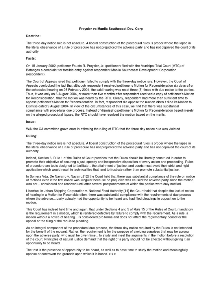 Civ Pro Cases (Digest) | PDF | Complaint | Pleading