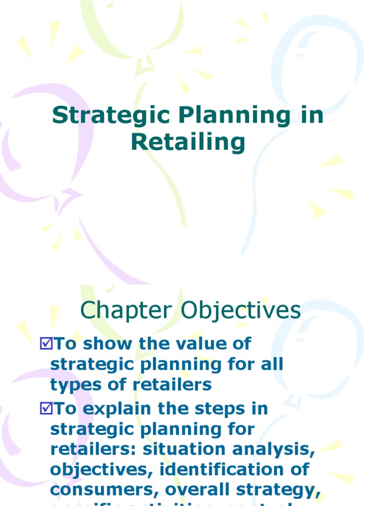 Chapter-3-Strategic Planning in Retailing | PDF | Retail | Strategic ...