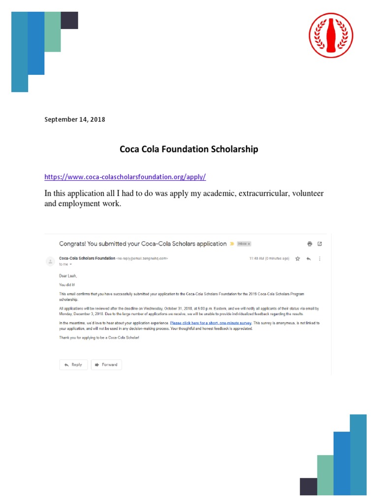 Coca Cola Foundation Scholarship Guide | PDF | Social Science