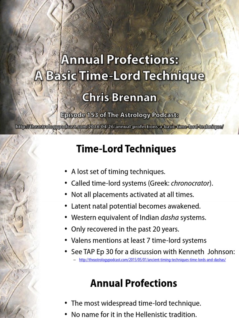 Annual Profections Slides | PDF | Astrology | Esoteric Cosmology