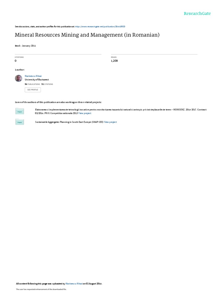 Mineral Resources Mining and Management | PDF