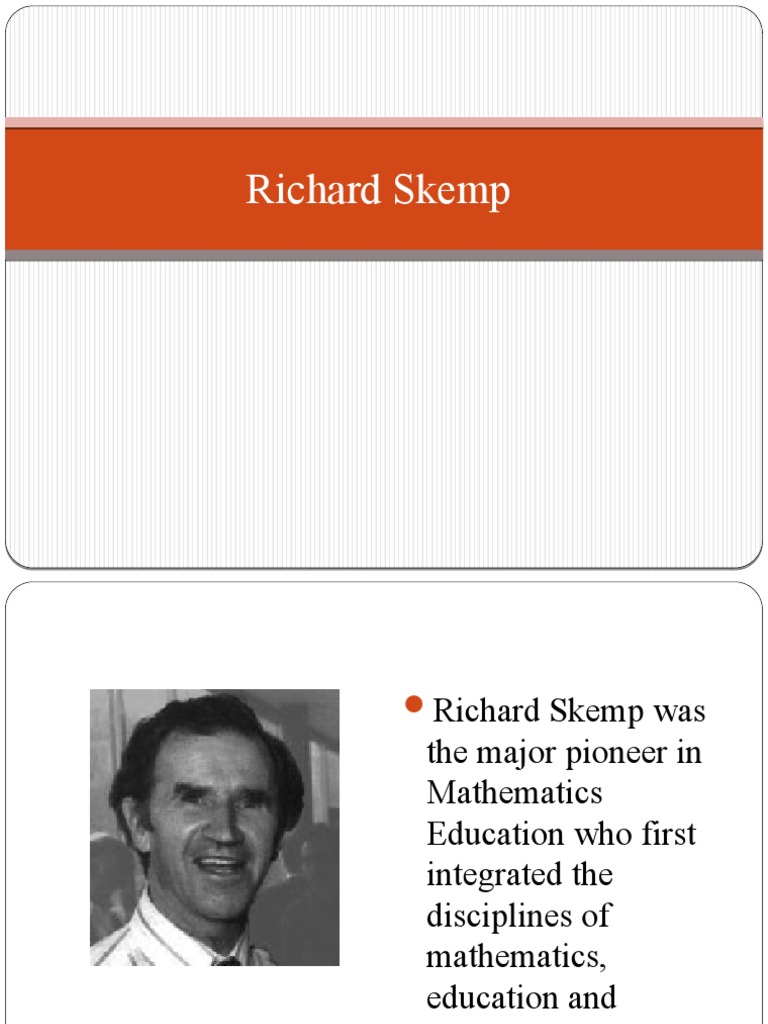 Richard Skemp | PDF | Learning | Mathematics