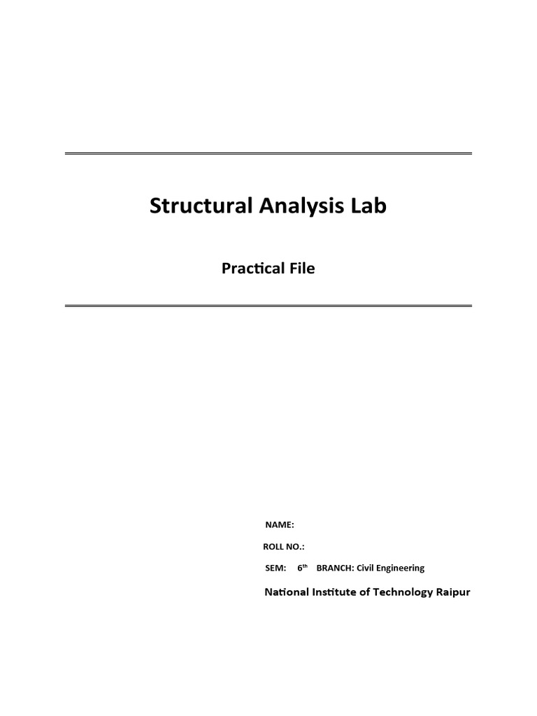 Structural Analysis of Plane Frames - Deflection, Shear Force and ...