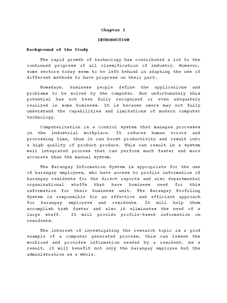 Chapter 1 | PDF | Information System | Computer Program