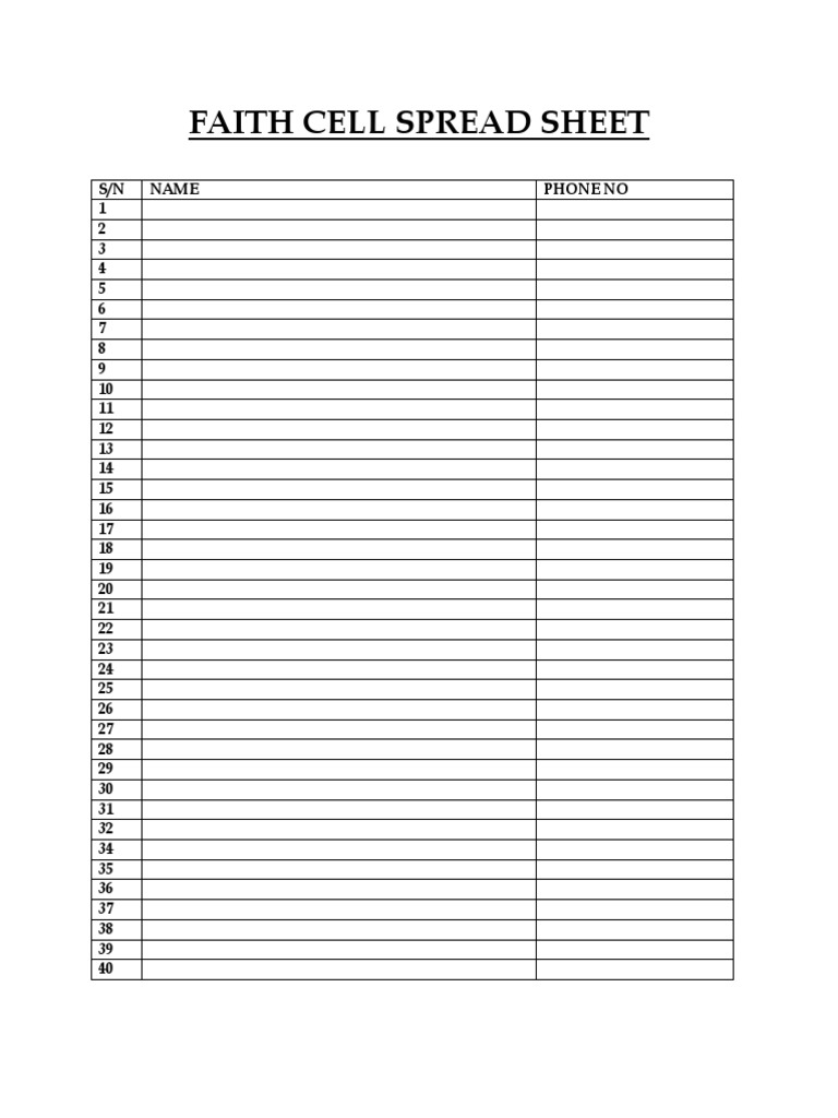 Faith Cell | PDF