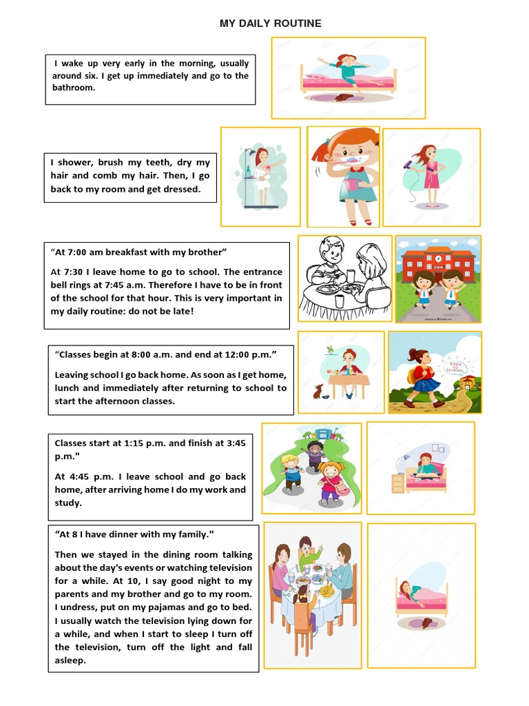 Mi Rutina Diaria | PDF