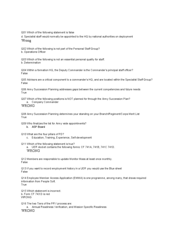 AJSO Mod 2 Test PDF | PDF | Staff (Military) | Military