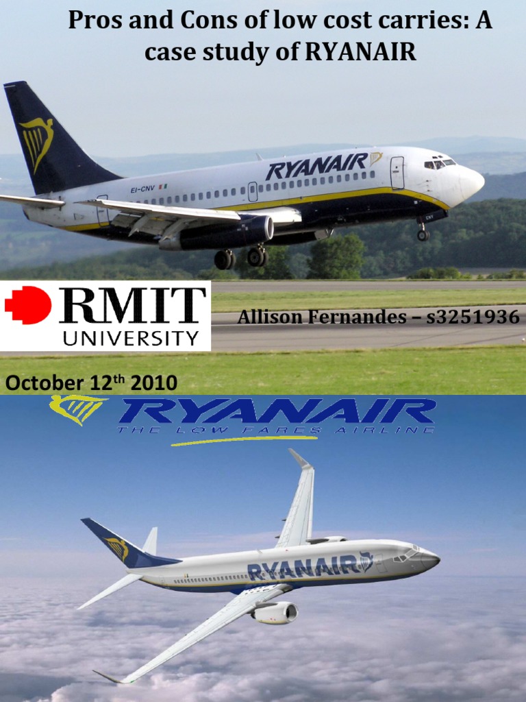 Ryanair Presentation Edited Version Pdf Marketing Low Cost Carrier