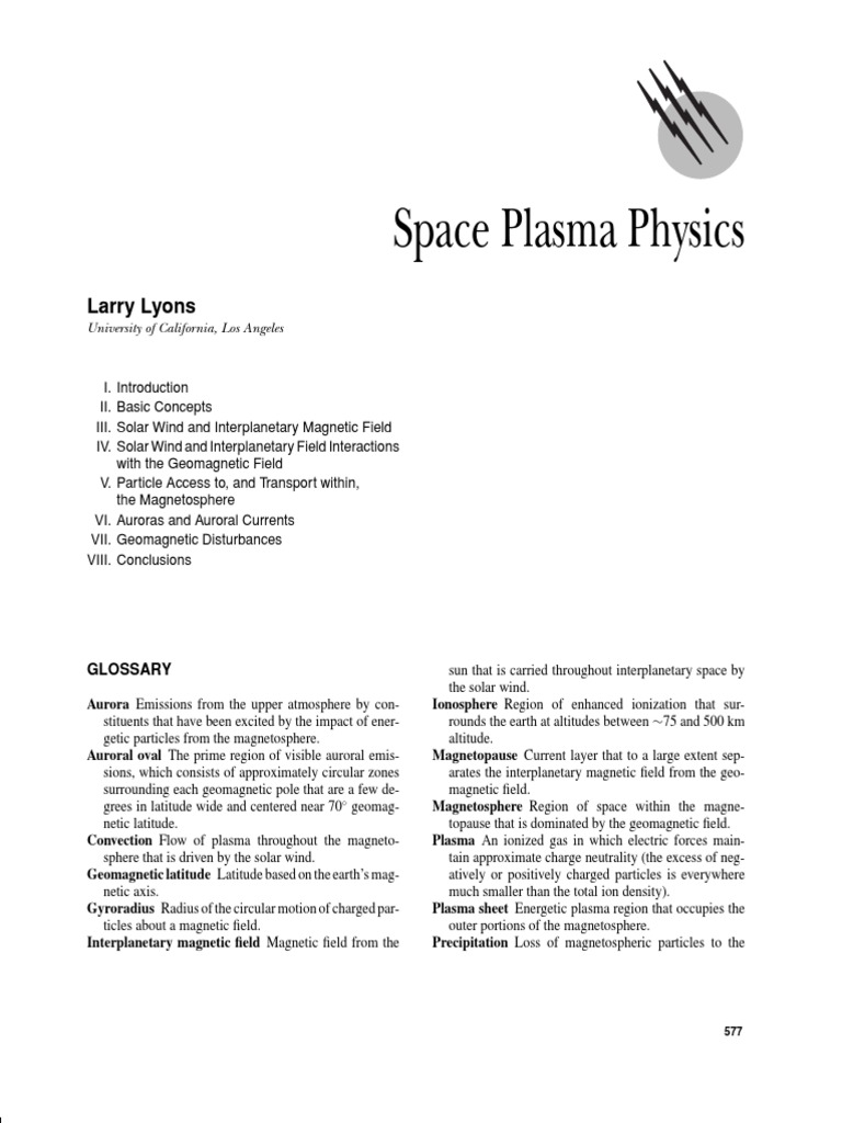 Encyclopedia of Physical Science and Technology - Plasma Physics 2001 ...