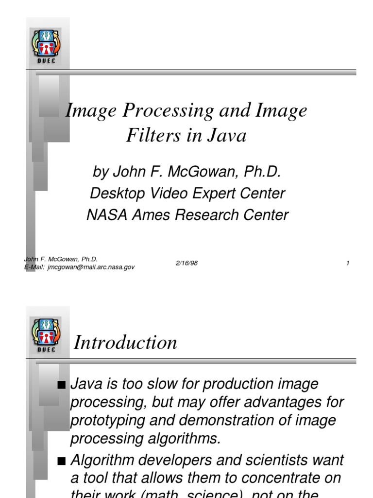 Image Processing and Image Filters in Java | PDF | Computers ...