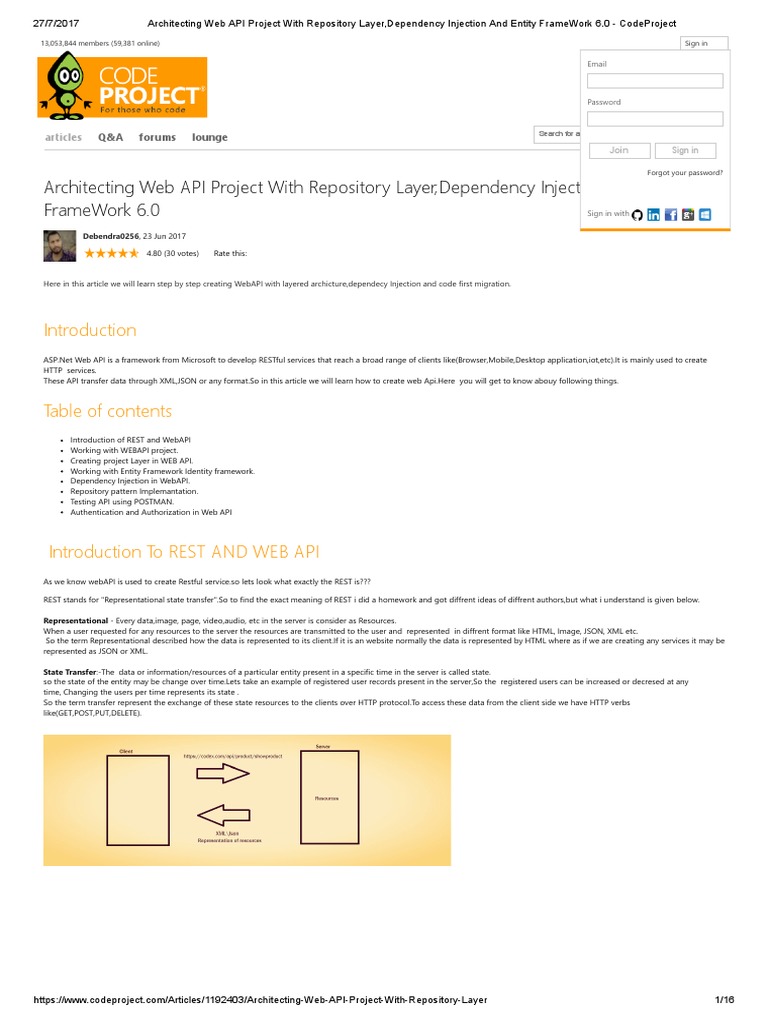 Architecting Web Api Pdf Representational State Transfer Application Programming Interface