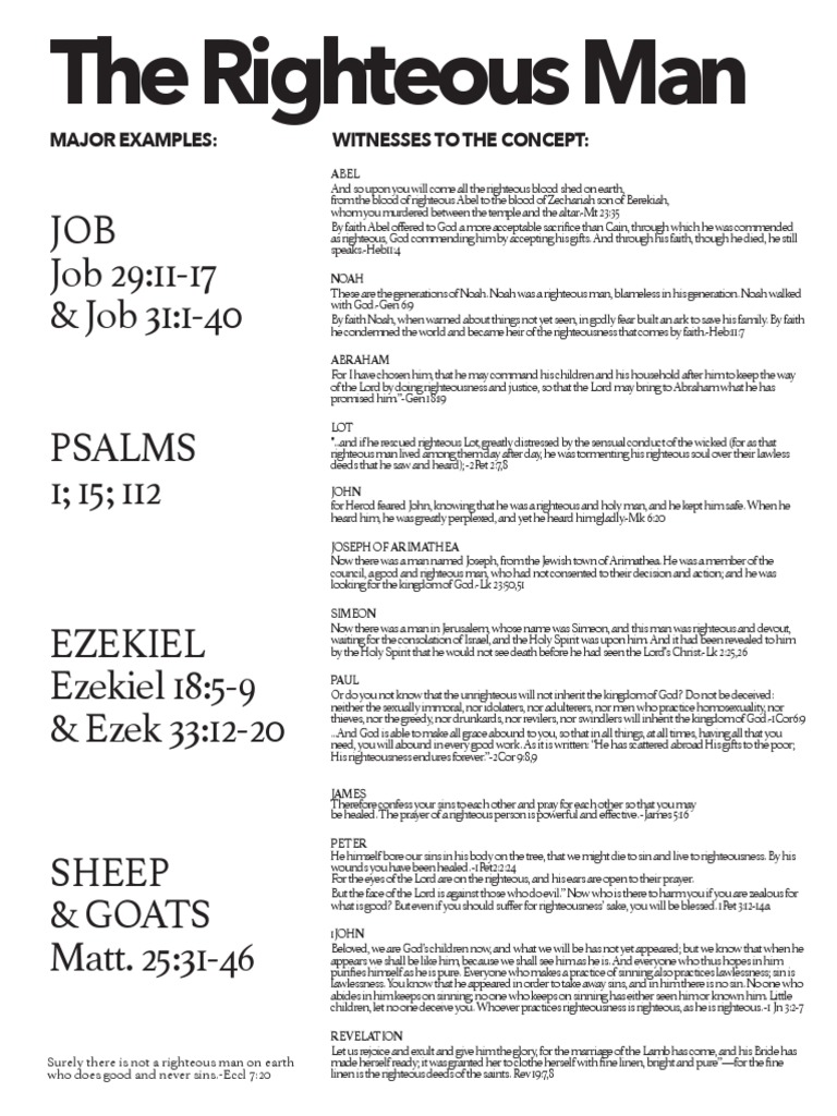 The Righteous Man