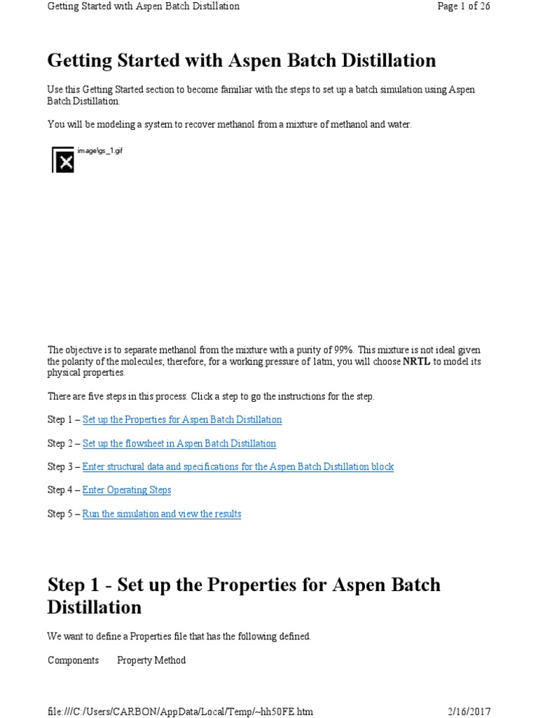 Getting Started With Aspen Batch Distillation: Image/gs - 1.gif ...
