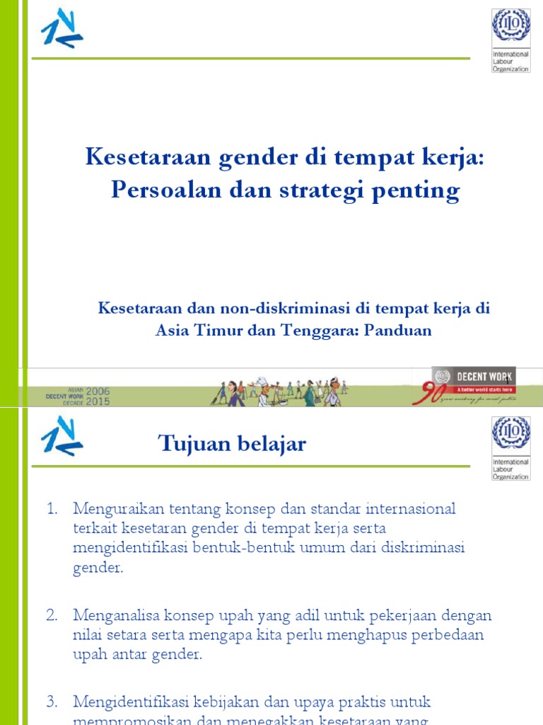 Kesetaraan Gender Di Tempat Kerja PDF | PDF