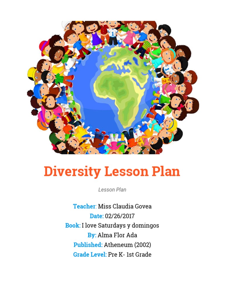 Diversity Lesson Plan for Pre K-1st Grade | PDF | Lesson Plan | Drawing