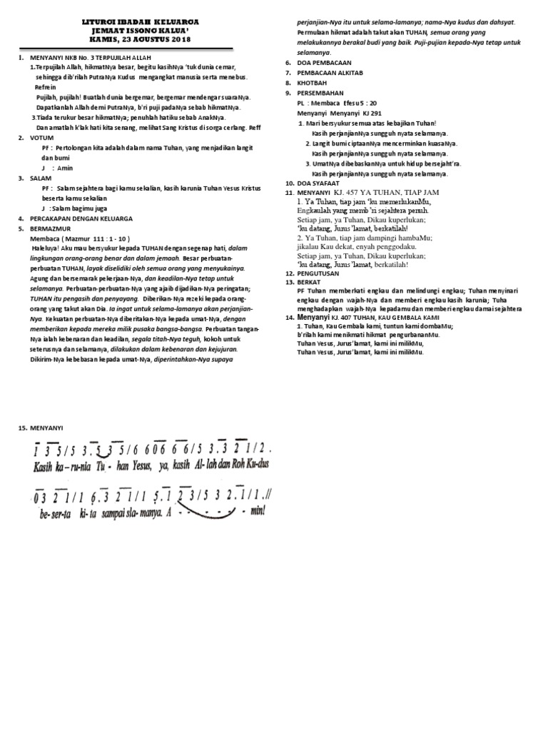 PWGT Liturgi | PDF | Agama & Spiritualitas