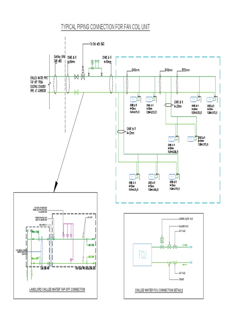 Chilled Water FCU Connection Details | PDF