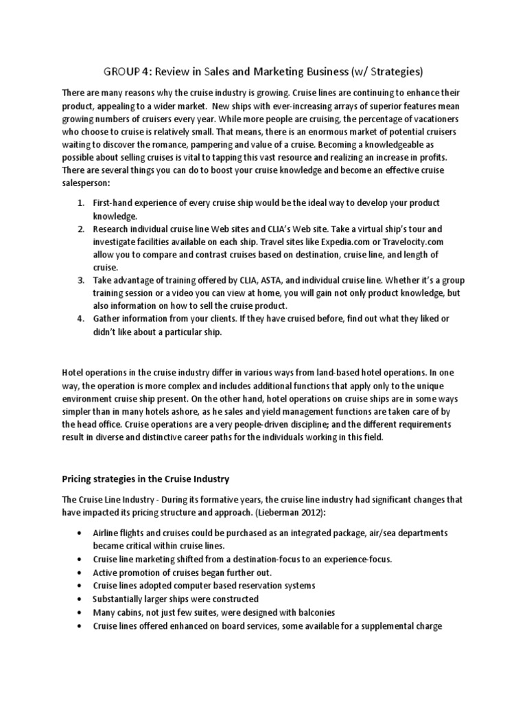 Group 4 Written Report | PDF | Cruise Ship | Travel Agency