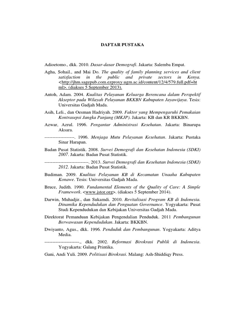 Daftar Pustaka | PDF