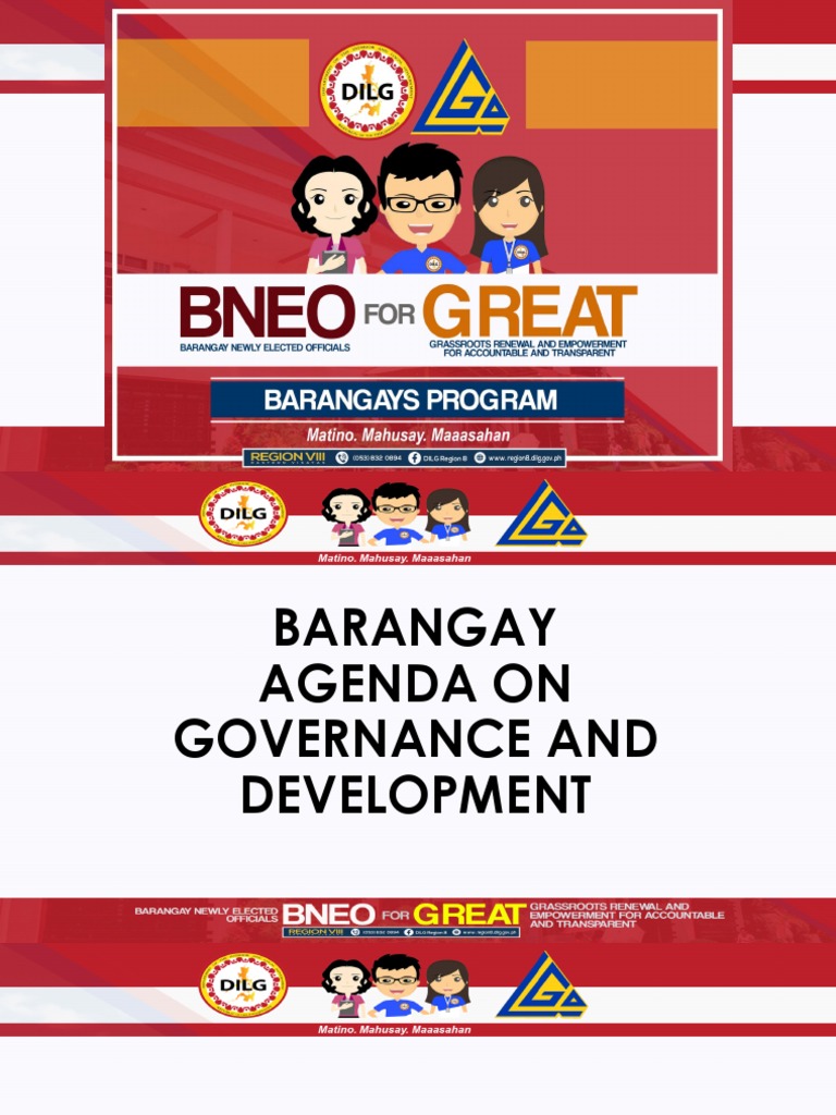 17.barangay Agenda On Governance and Development | PDF