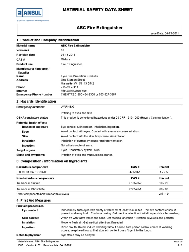 apar msds | Dust | Dangerous Goods | Free 30-day Trial | Scribd
