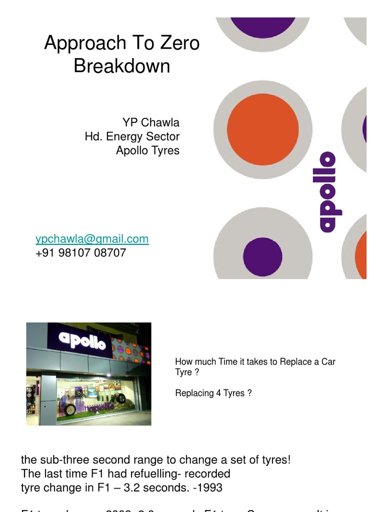 Presentation -Approach to Zero Breakdown | Reliability Engineering ...