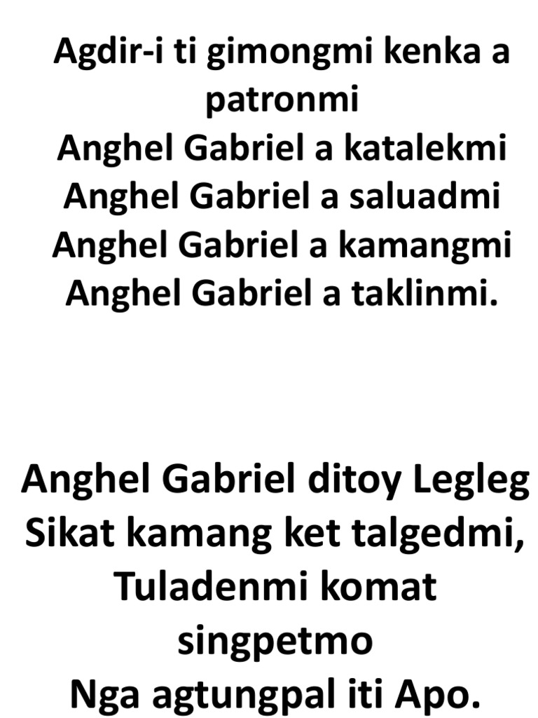 Anghel Gabriel: Patron and Guide | PDF