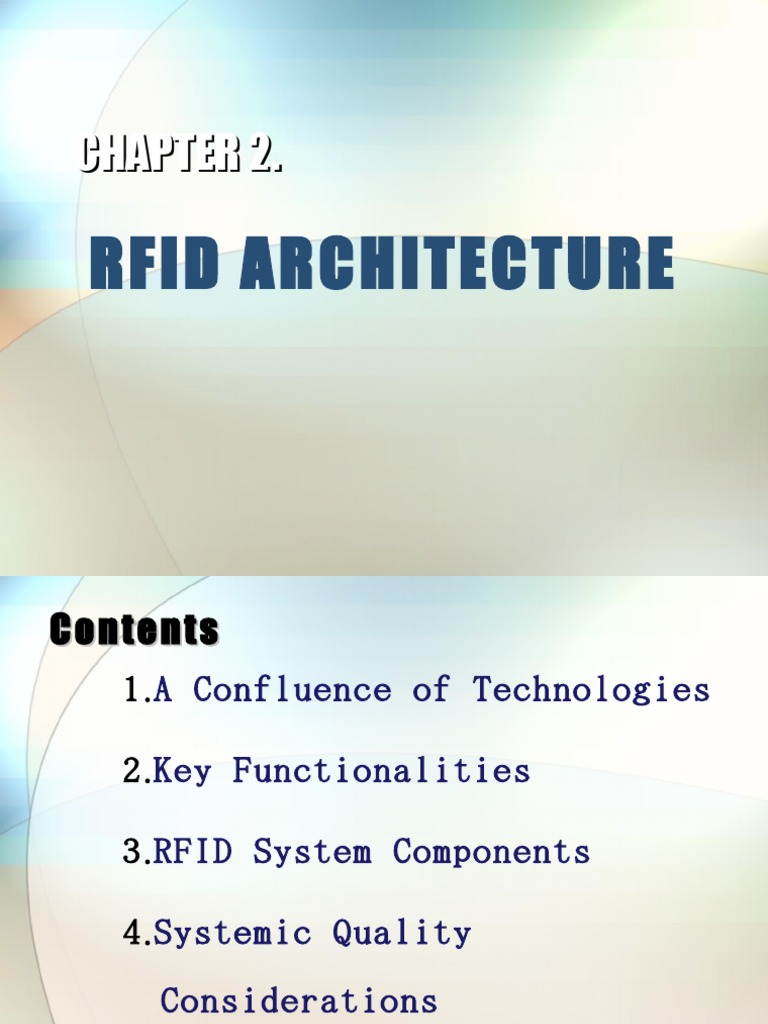 RFID Architecture | PDF | Radio Frequency Identification | Barcode