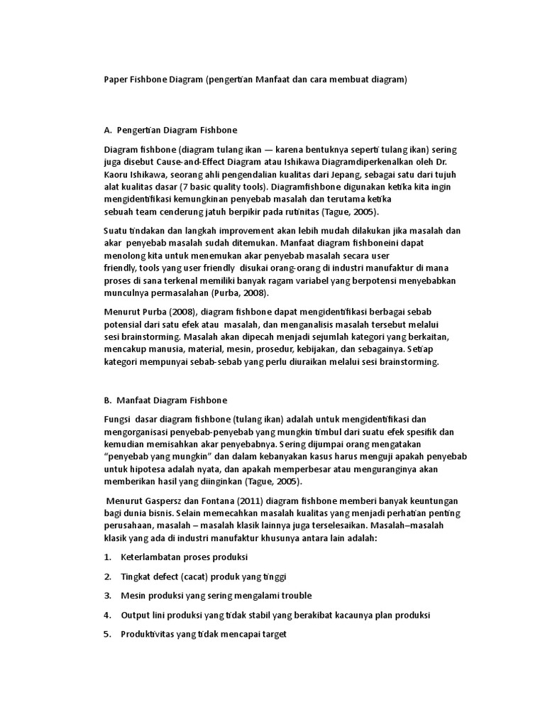 Paper Fishbone Diagram | PDF