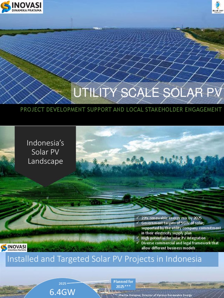Indonesia Solar PV Development Guide | PDF | Electrical Grid | Solar Power