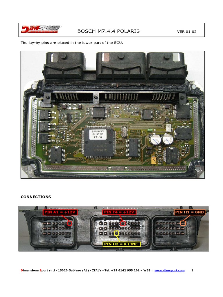 Bosch M7.4.4 Polaris 1033 PDF | PDF