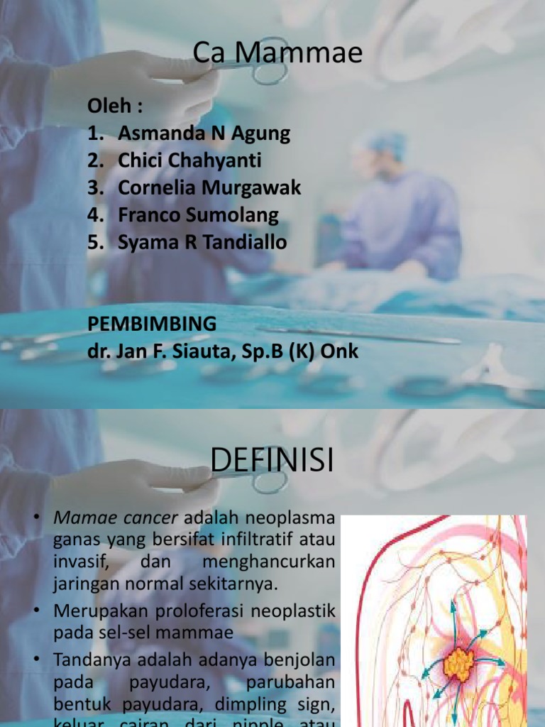 Presentasi CA Mammae | PDF