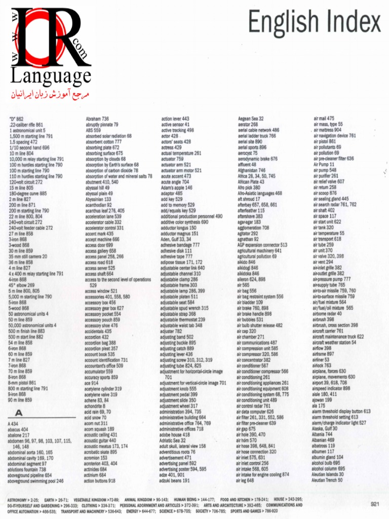 The Firefly 5 Language Visual Dictionary | PDF