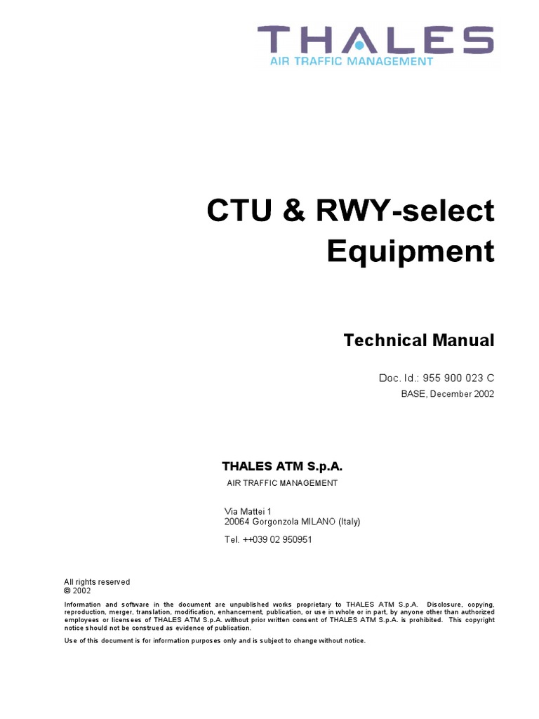 Ctu+rwy Manual | PDF | Power Supply | Analog To Digital Converter