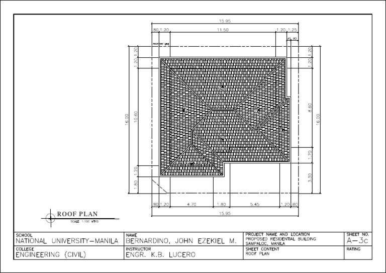 Detailed Roof Plan Overview | PDF