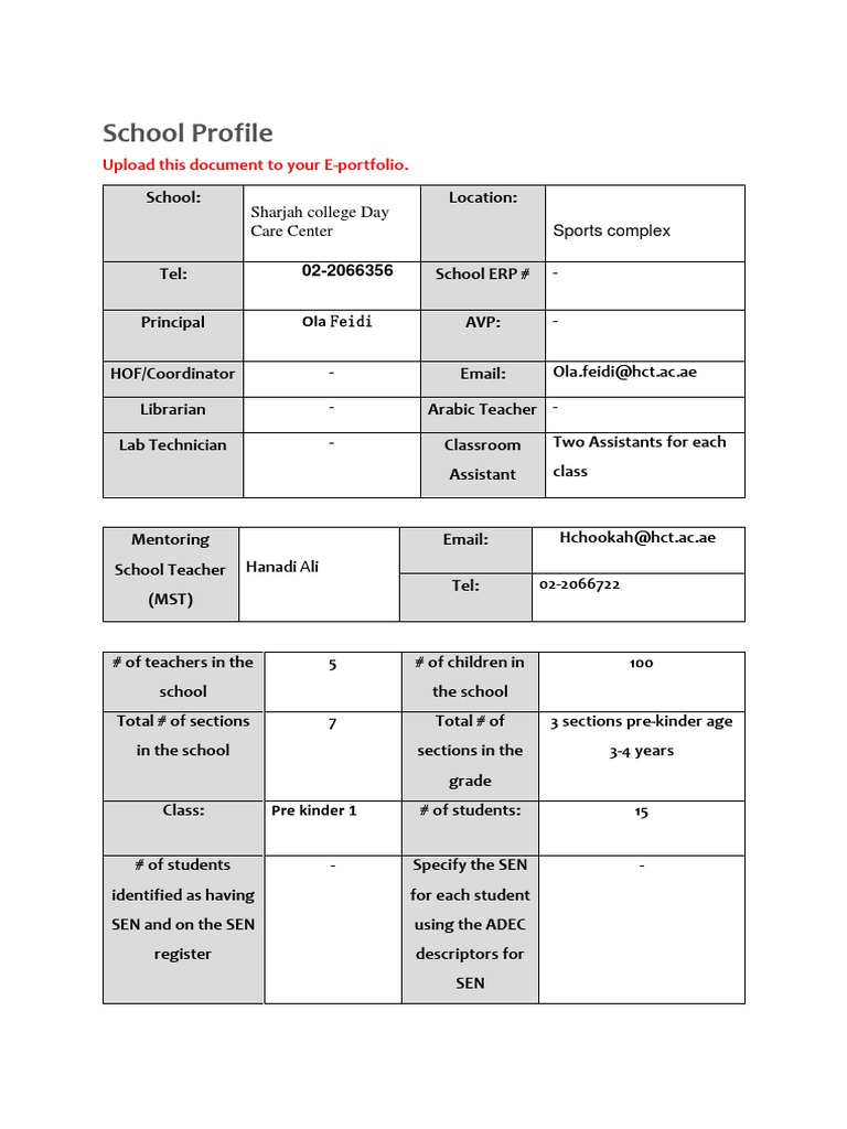 School Profile | PDF