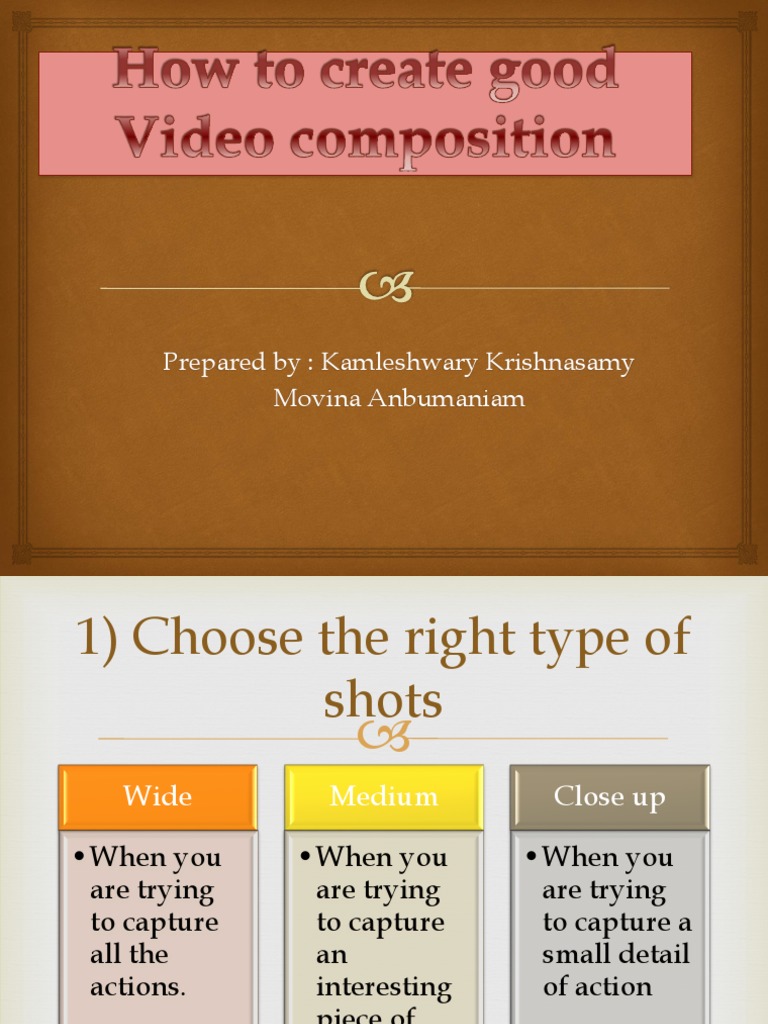 How To Create Good Video Composition | PDF