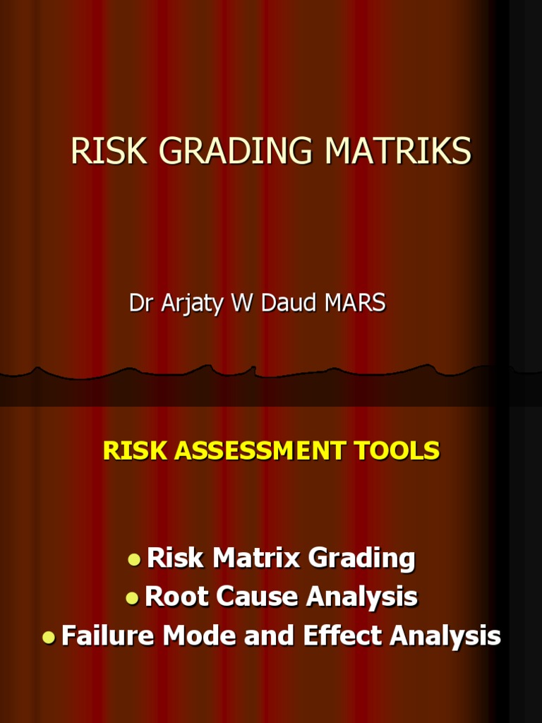 Risk Grading Matrix Klinis | PDF