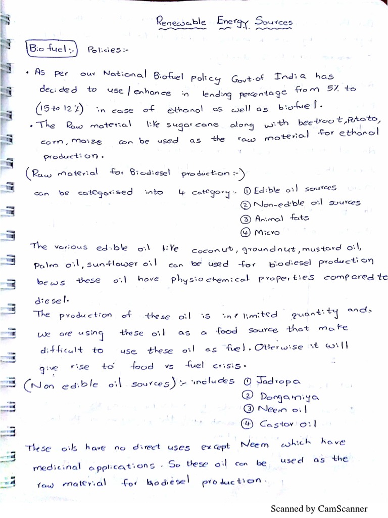 Renewable Notes | PDF | Renewable Energy | Electric Power