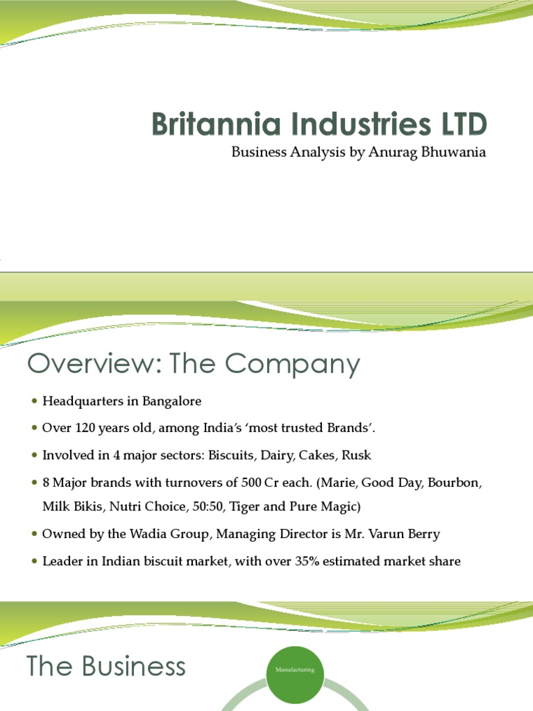 Britannia - Company Analysis | PDF | Business | Economies