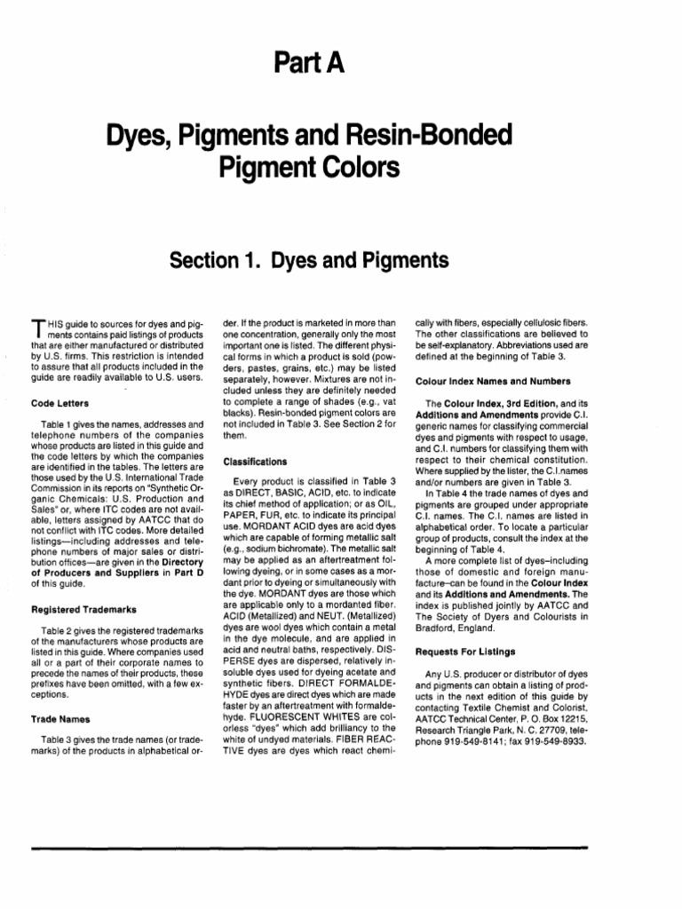 A Buying Guide To Products and Services For The Textile Wet Processing Industry | PDF | Dye | Dyeing