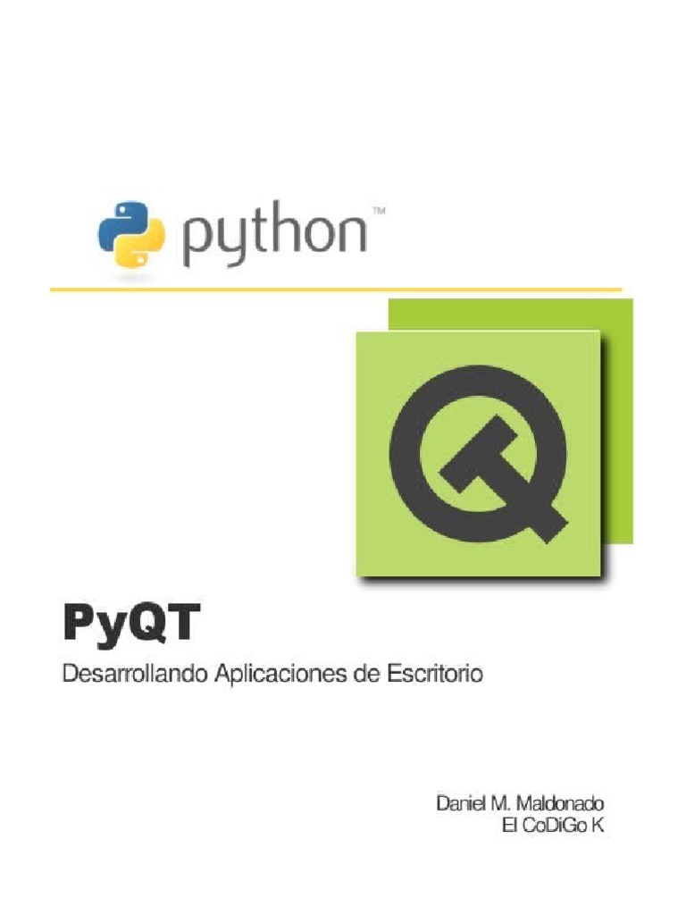PyQT Desarrollando Aplicaciones de Escritorio | PDF | Python (lenguaje ...