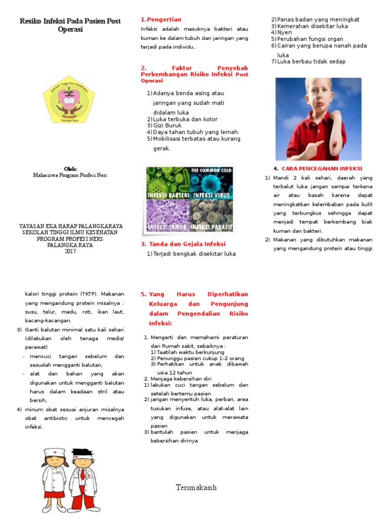 Leaflet Resiko Infeksi | PDF
