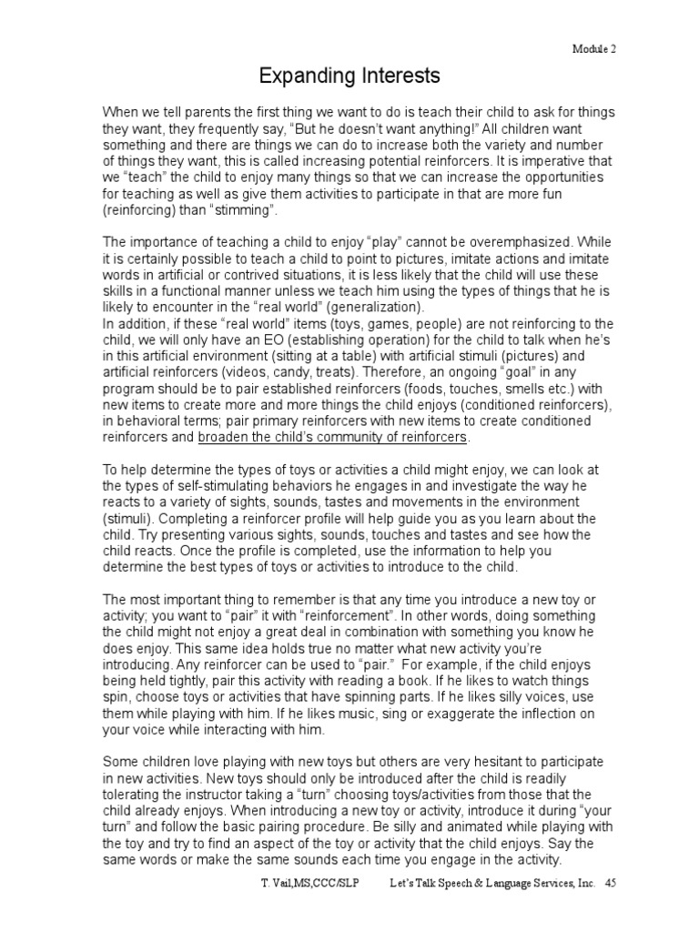 (2 07) +Expanding+Interests | PDF | Reinforcement | Toys
