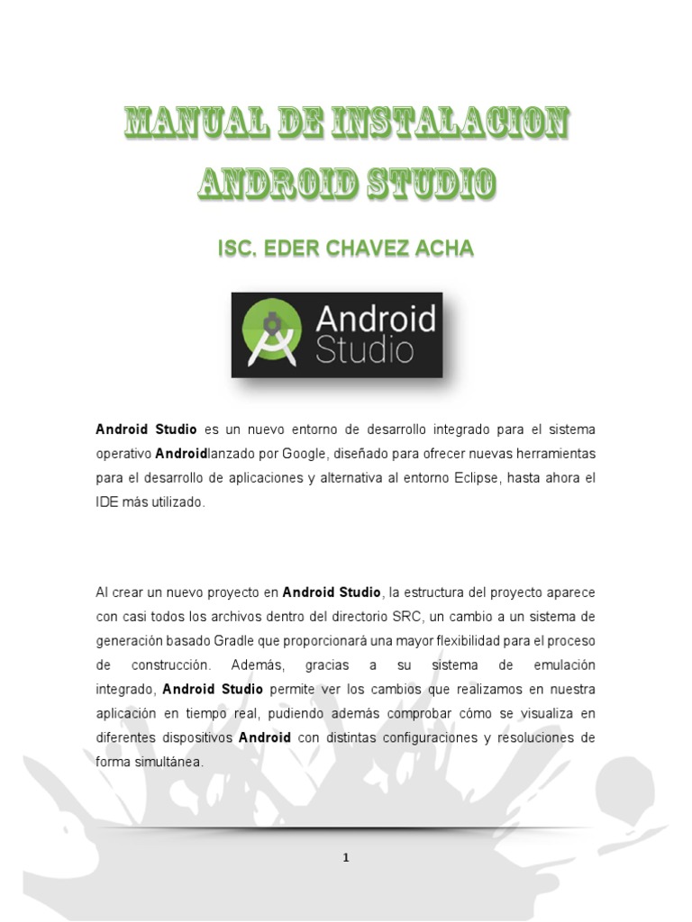 Manual Instalacion Adroid Estudio | PDF | Android (sistema operativo ...