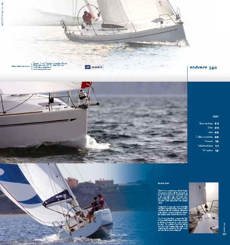 ELAN 340 Brochure | PDF | Yacht | Hull (Watercraft)
