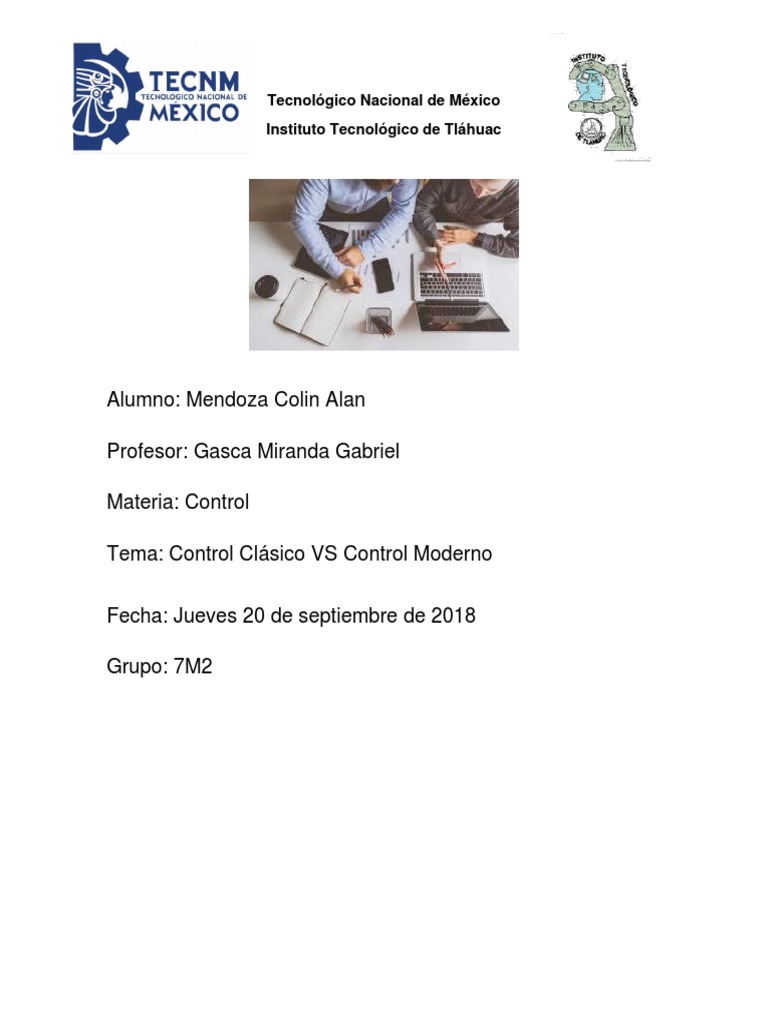 Control Moderno Vs Clasico | PDF | Sistema de control | Ciencia de sistemas