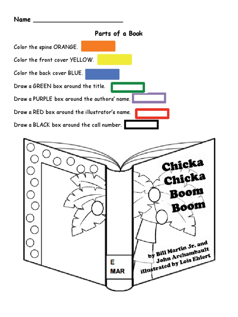 Part of A Book Coloring Sheet | PDF